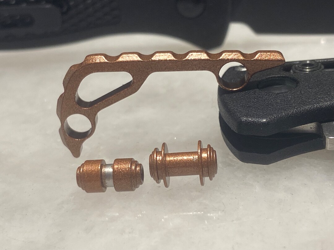 Copper Steel Axis Bar Thumb Stud Back Spacer for Benchmade Bugout 535 ...