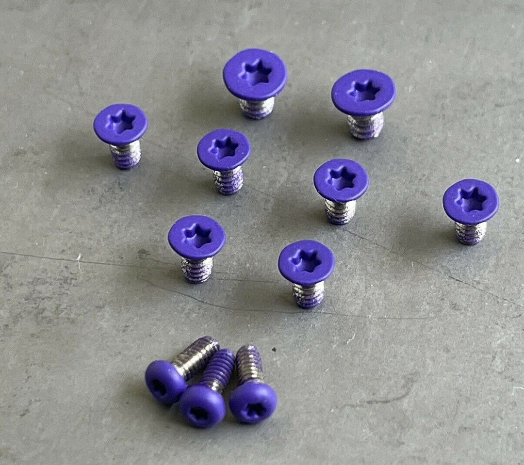 Flat Purple Stainless Steel Torx Screws for Spyderco Yojimbo 2 Yojumbo ...