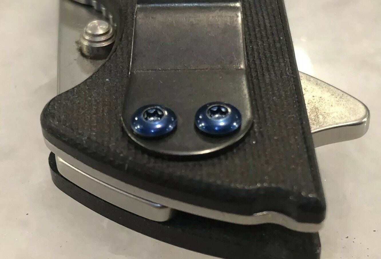 Translucent Blue Scale Pivot Pocket Clip Screws Set for | Etsy