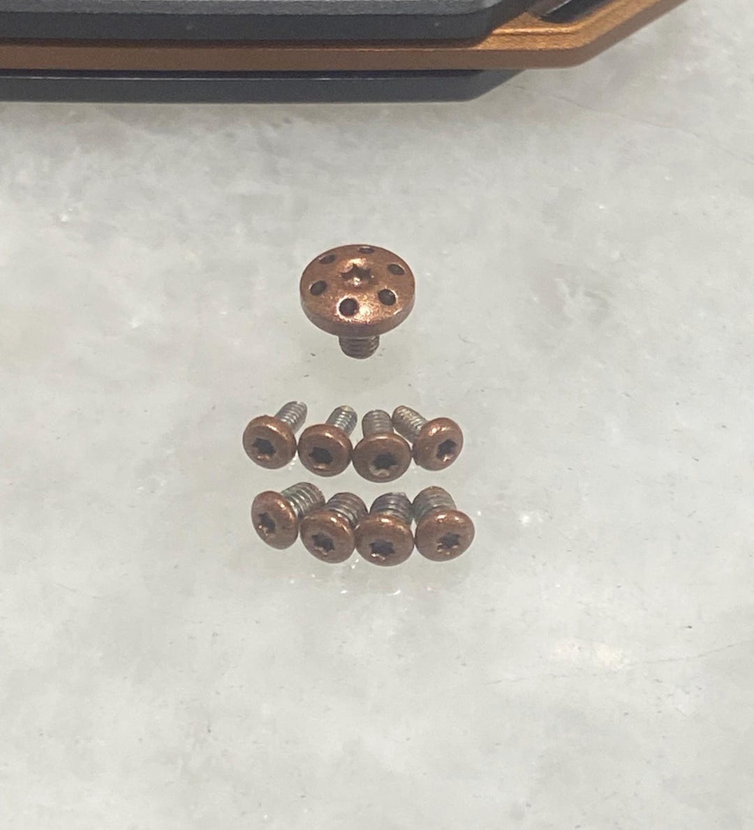 Copper Stainless Steel Screws for Kershaw 2038 Iridium Duralock Knife ...