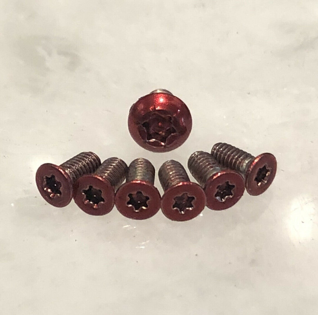 Translucent Red Pivot & Handle Torx Screws for Spyderco Tenacious Knife ...