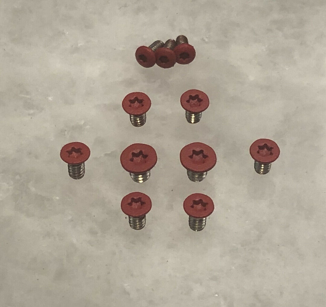 Flat Red Stainless Screws Set for Spyderco Yojimbo 2 Yojumbo 2 Handle ...