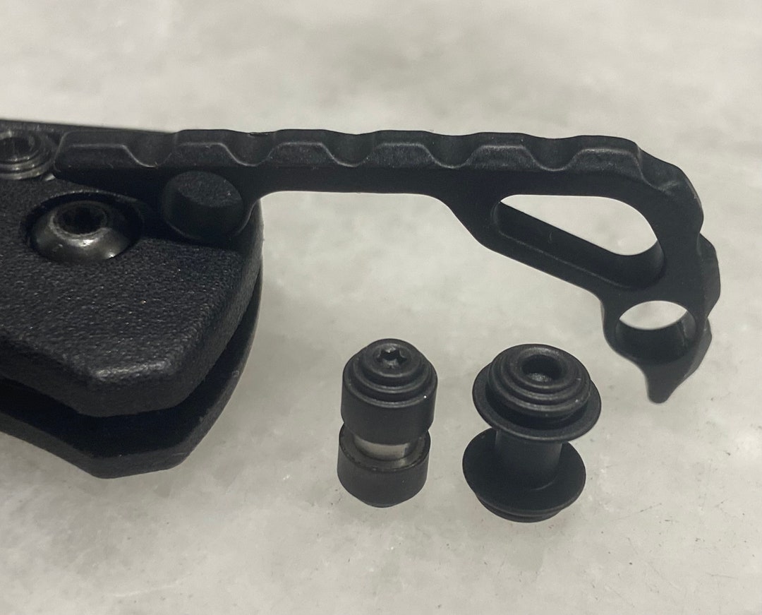 Flat Black Steel Axis Bar Thumb Stud Back Spacer for Benchmade Bugout ...