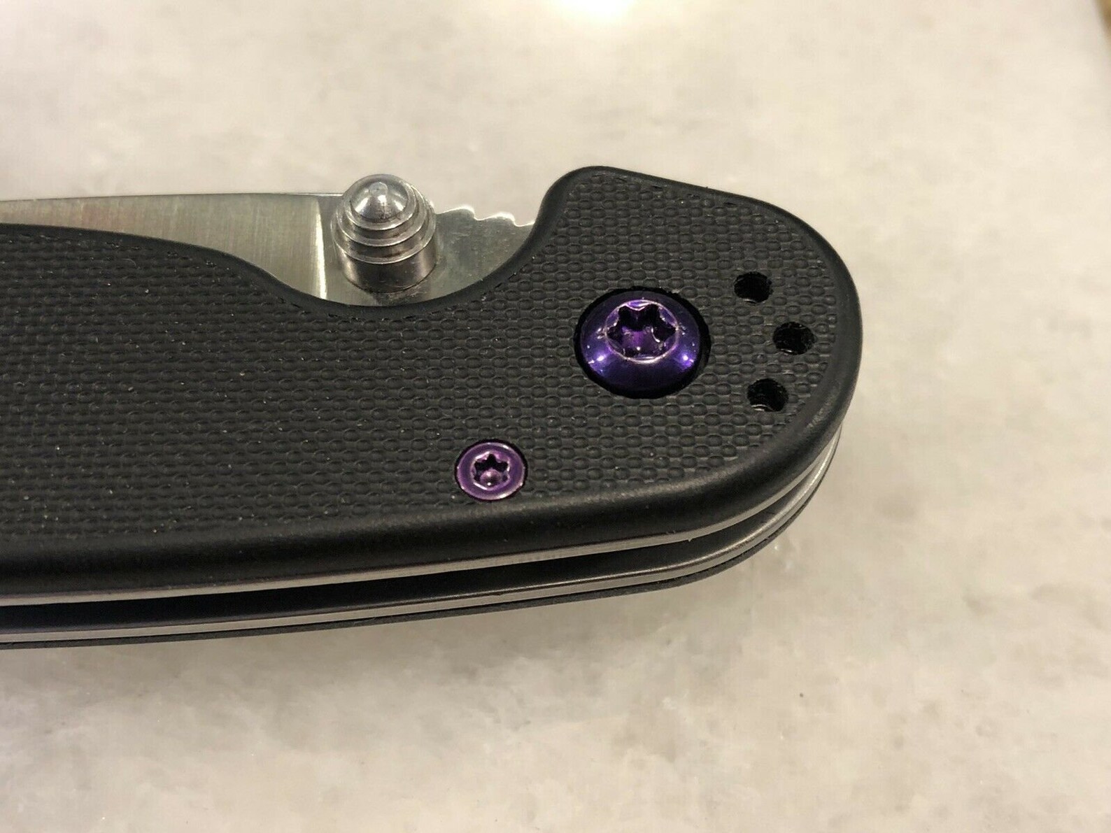 Translucent Purple Screws for Ontario Rat 2 Knife Pivot Scale - Etsy