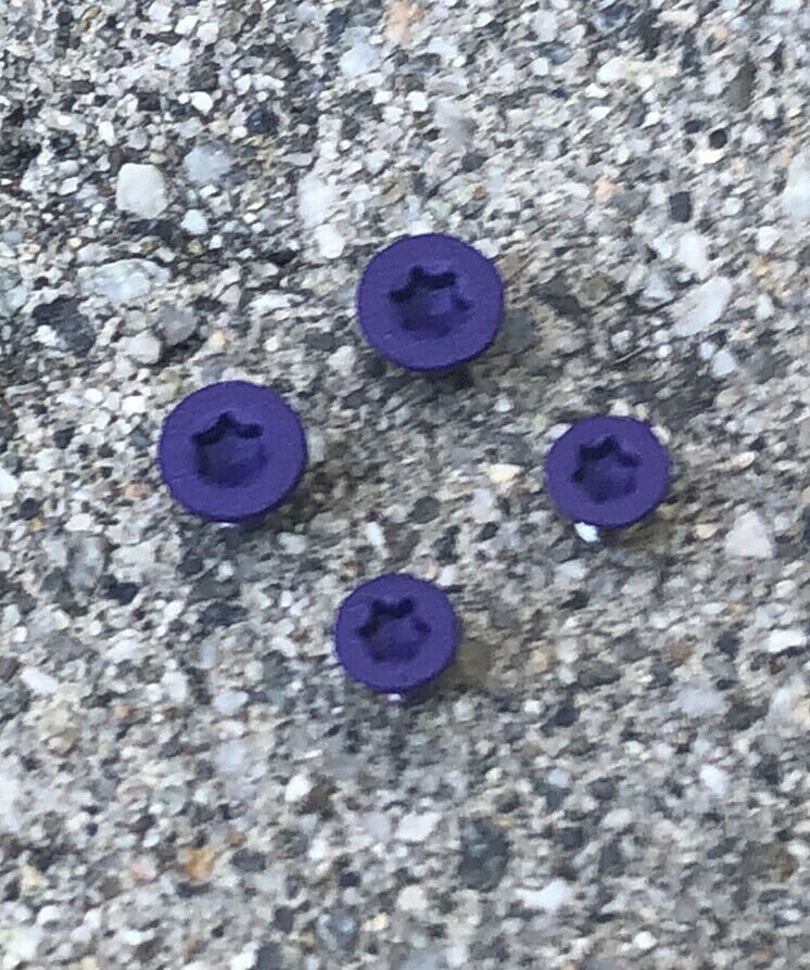 Flat Purple Screw Set for Spyderco Para 3 Knife Scale and | Etsy