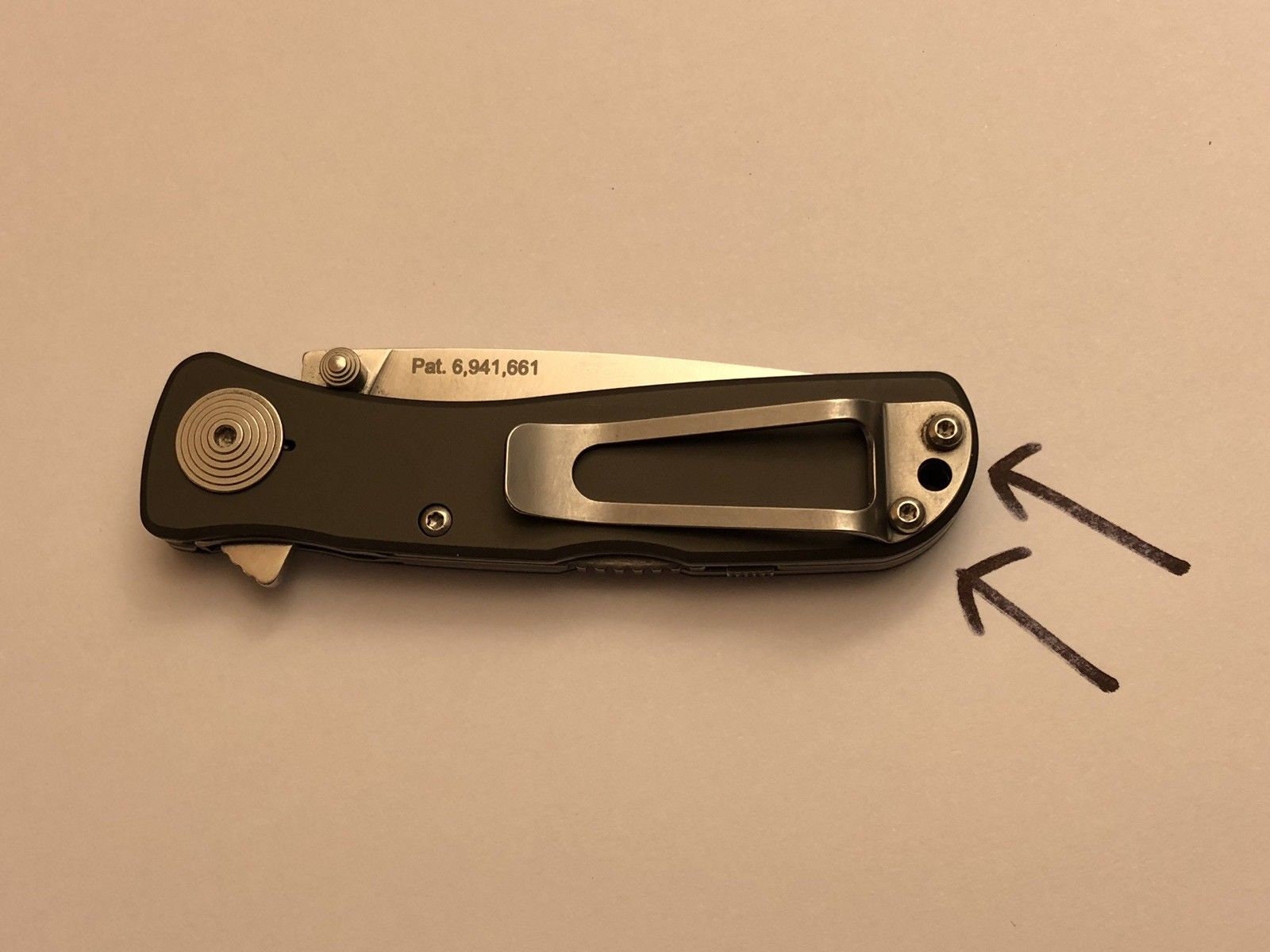 Replacement Pocket Clip T6 Torx Screws for SOG TWITCH II Knife Folder ...