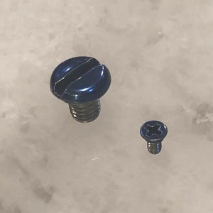 Translucent Blue Stainless Steel Pivot & Thumb Disc Screws for Emerson ...
