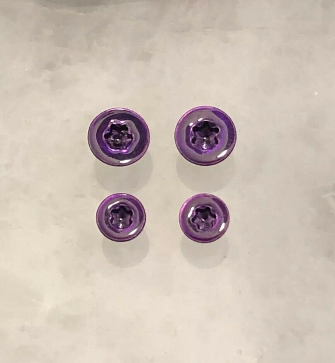Purple Stainless Steel Torx Screws for Spyderco Para 3 G10 Knife - 4pcs ...