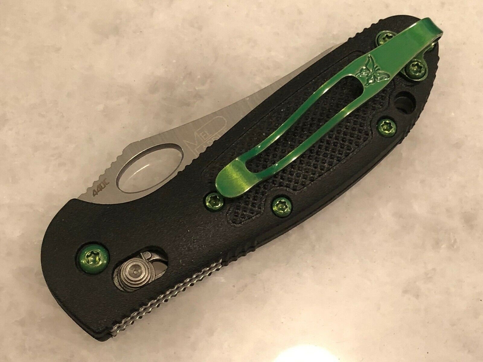 Green Titanium Pocket Clip & Screw Set for Benchmade Mini - Etsy
