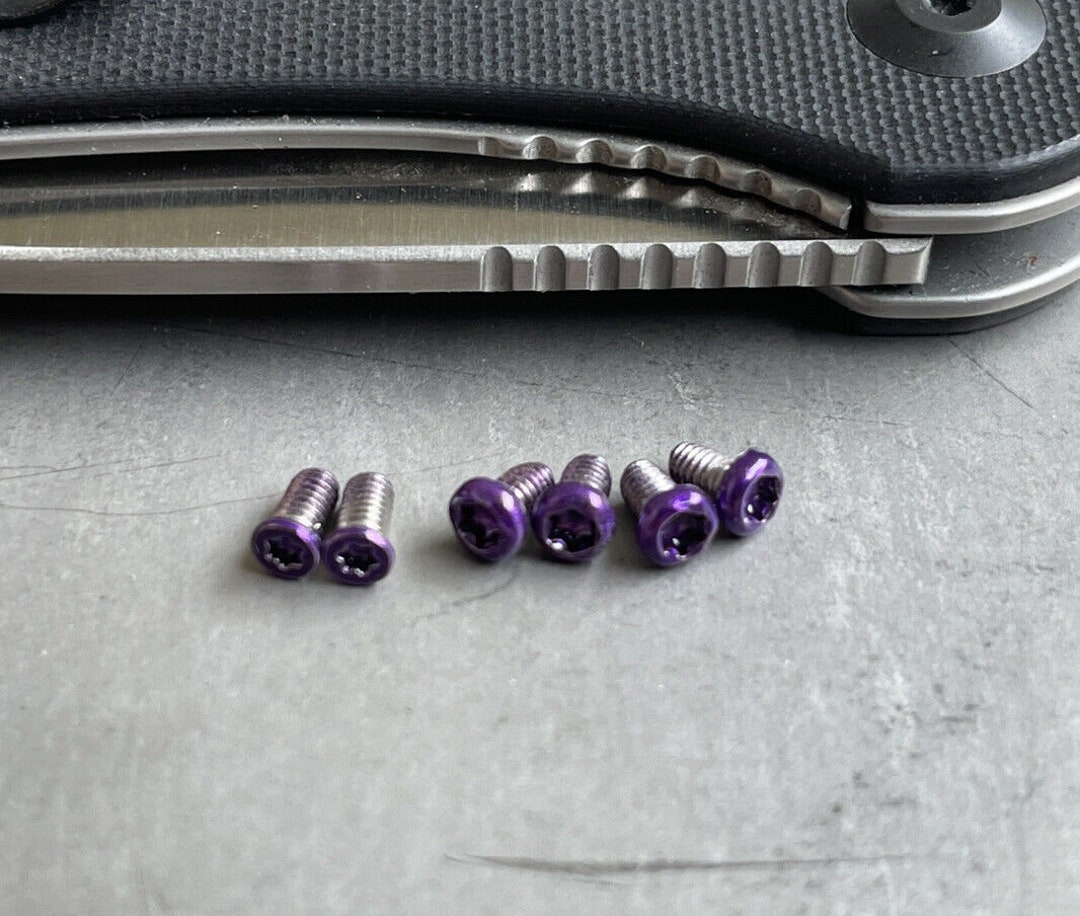 Purple Stainless Steel Torx Screws for Civivi Elementum Knife Scale ...
