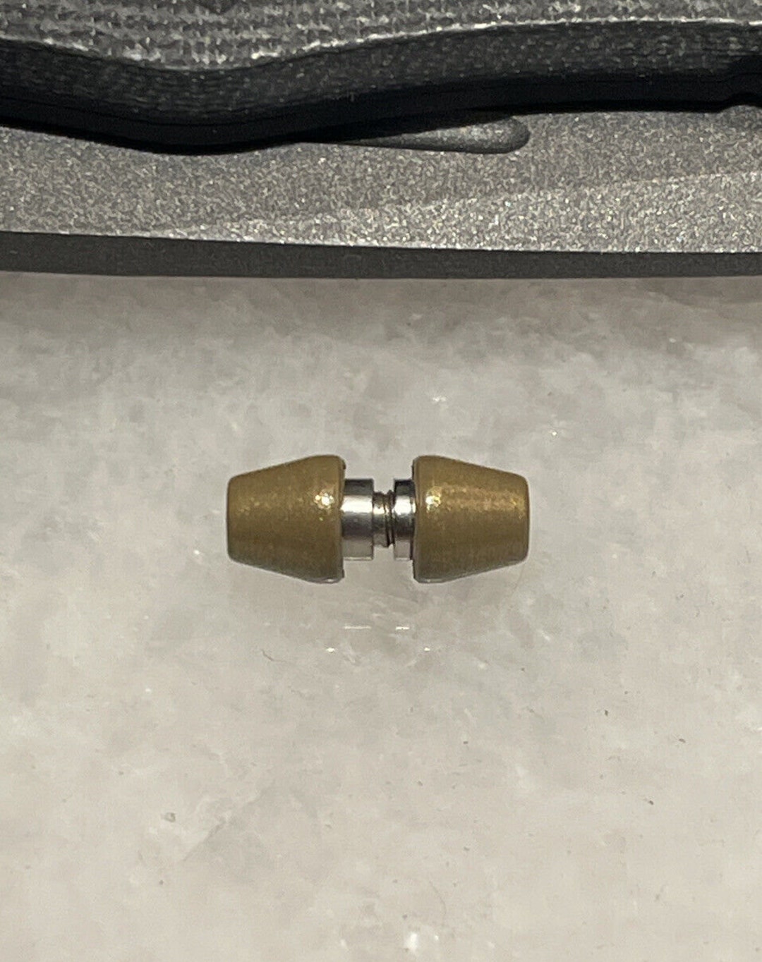 Solid Gold Thumb Stud for USA Benchmade Adamas 275 and Mini Adamas 273 ...