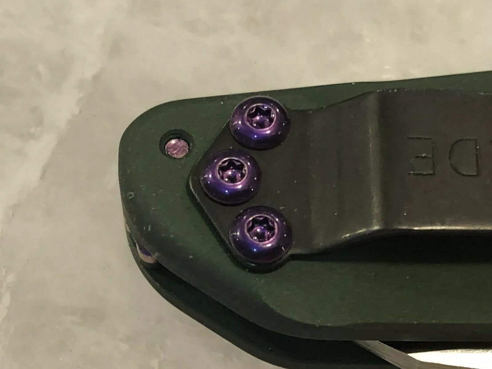 Translucent Purple Screws Set For Benchmade 940 Green Aluminum | Etsy