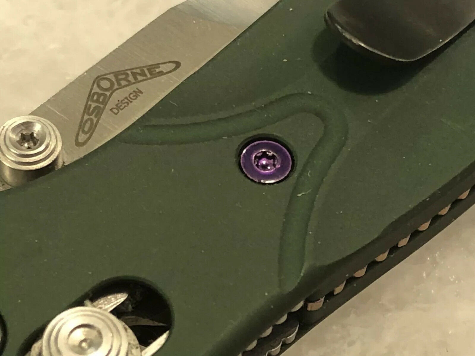 Translucent Purple Screws Set For Benchmade 940 Green Aluminum | Etsy
