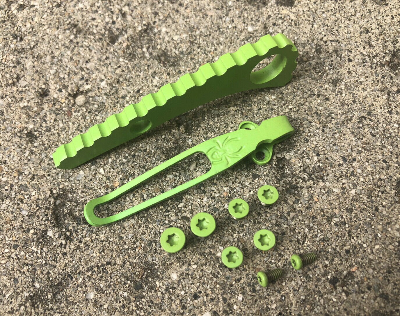Green Titanium Spacer Deep Pocket Clip & Screw Set for | Etsy
