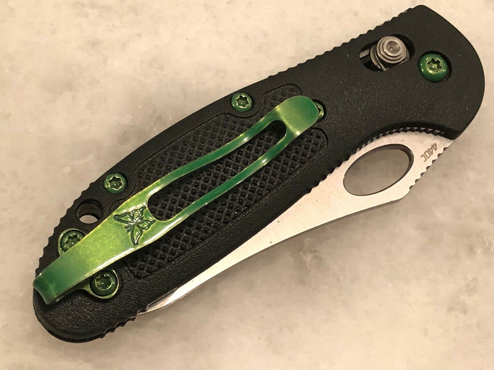 Green Titanium Pocket Clip & Screw Set for Benchmade Mini - Etsy