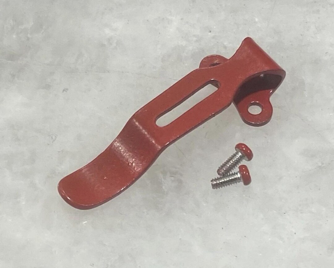 Matte Red Steel Pocket Clip for Olight Arkfeld Pro Arkfeld UV ...