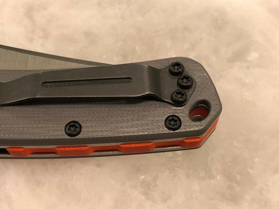 Matte Black Handle & Pocket Clip Screws for Benchmade Crooked River ...