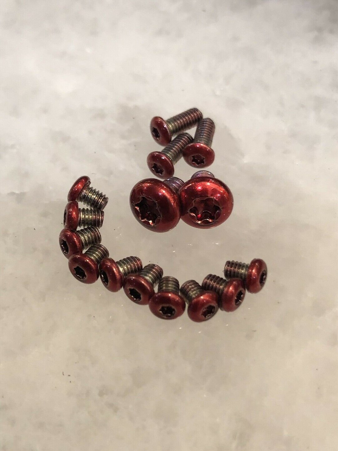 Translucent RED Screws Set for Ontario Rat 1 Knife Pivot Handle & Clip ...