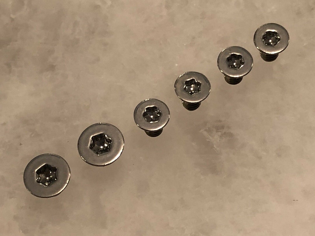 Chrome Scale & Pivot Screws for Spyderco Manix 2 G10 Manix 2 XL - Set ...