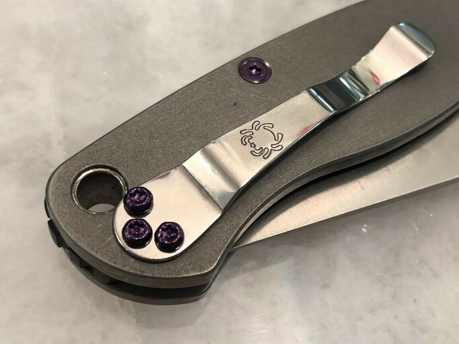 Purple Scale Pivot & Pocket Clip Screws for Spyderco - Etsy