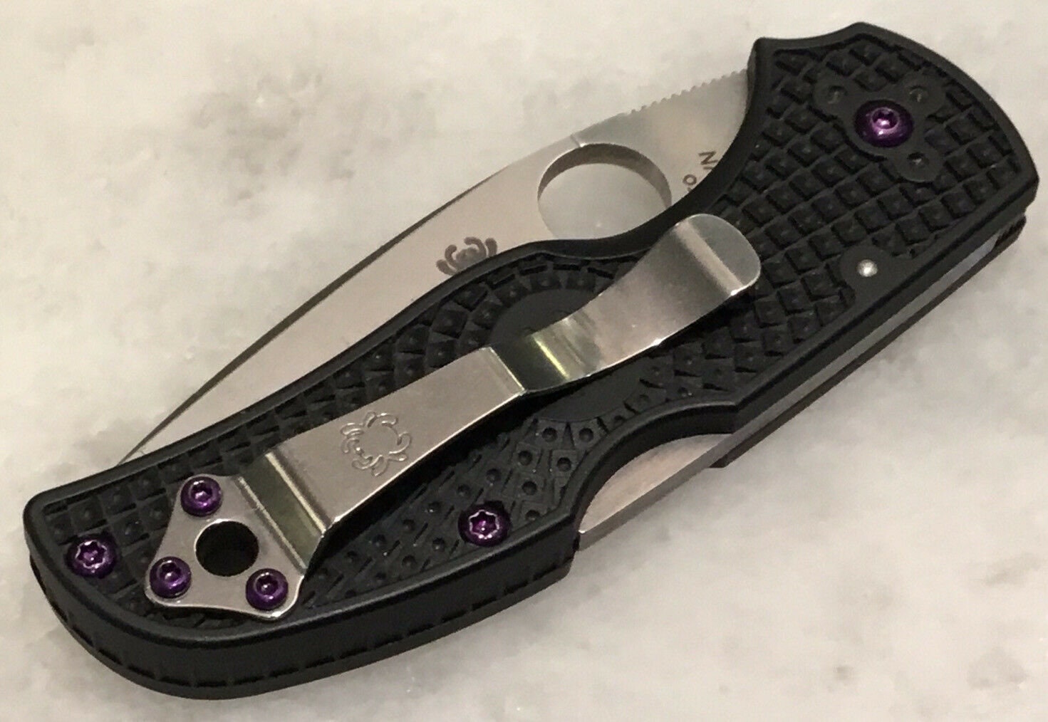 Translucent Purple Screws Set for Spyderco Native 5 Lightweight FRN ...