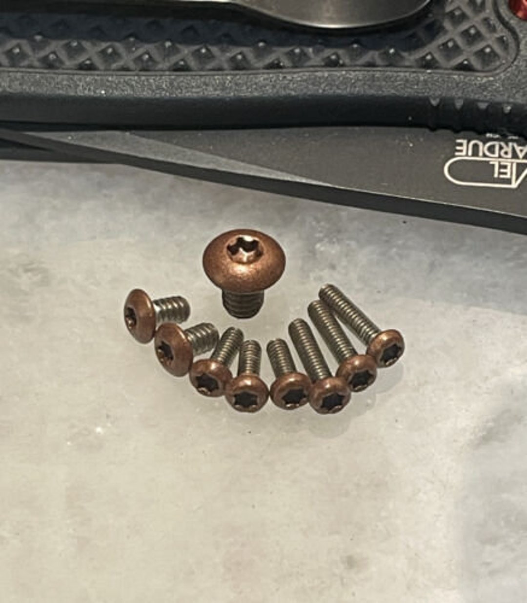 Copper Stainless Screws for Benchmade Griptilian 550 551 553 Nylon ...