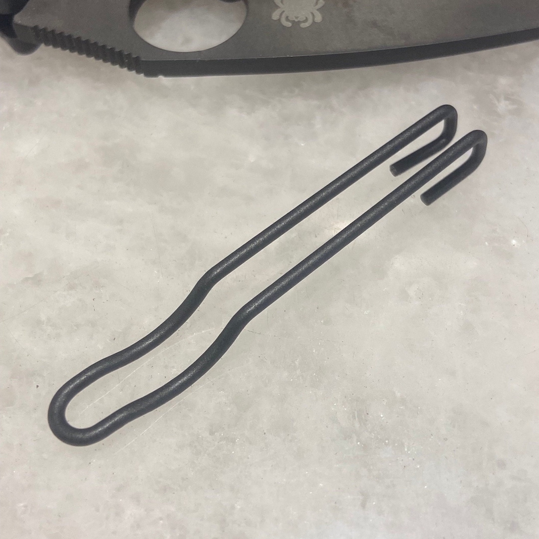 Custom Black Steel Wire Clip for Spyderco Manix 2 LW FRN Knife - Etsy