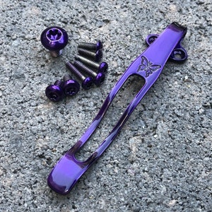 Purple Titanium Deep Pocket Clip & Screws for Benchmade Griptilian 551 ...