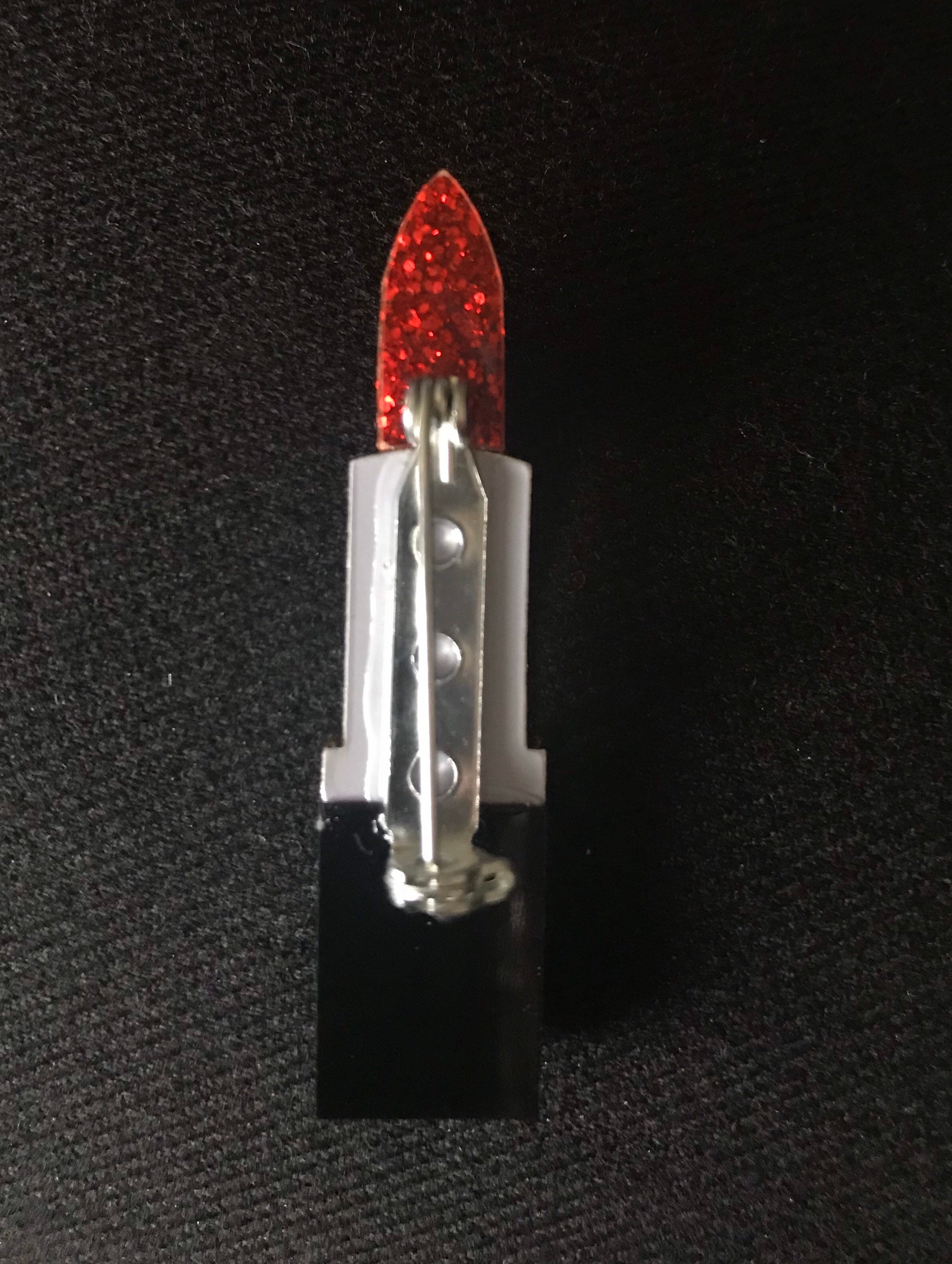 Signature Pucker Lipstick Button Pin | Etsy