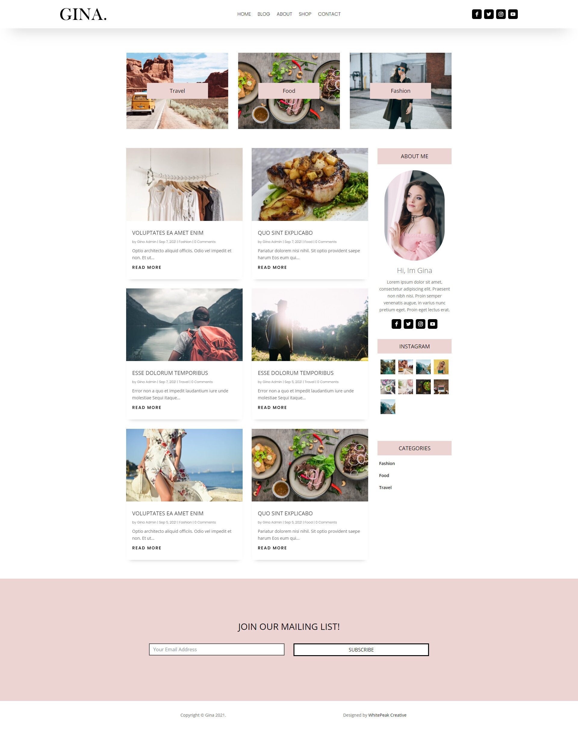 Blogger Template White