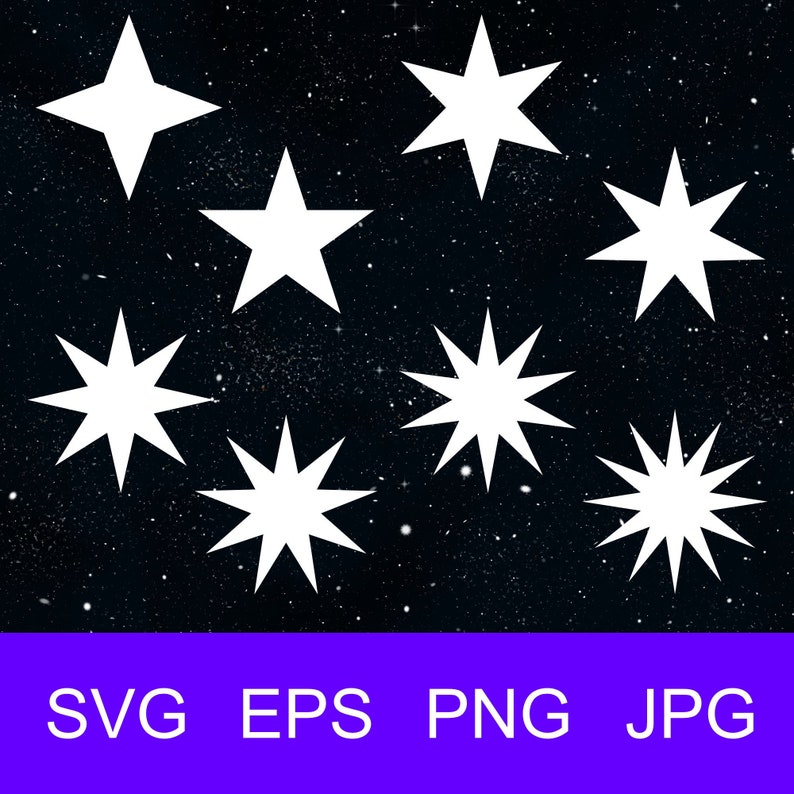 Stars Svg, Stars Png, Cut Files for Cricut, Cut Files, Svg for Crafts ...