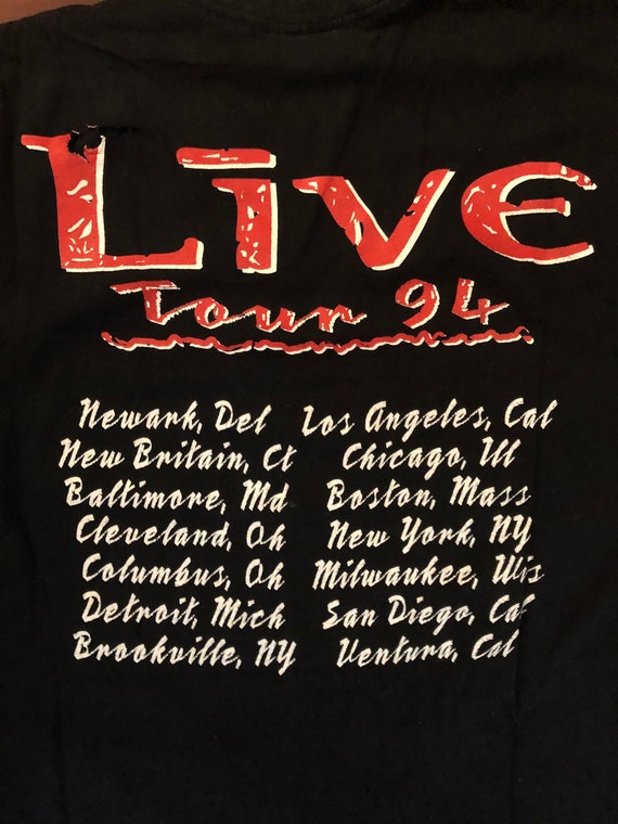 1994 Live - Throwing Copper vintage tour tee shirt - Gem