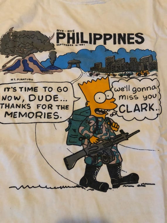 1991 Bart Simpson Philippines - Gonna miss you Clark … - Gem