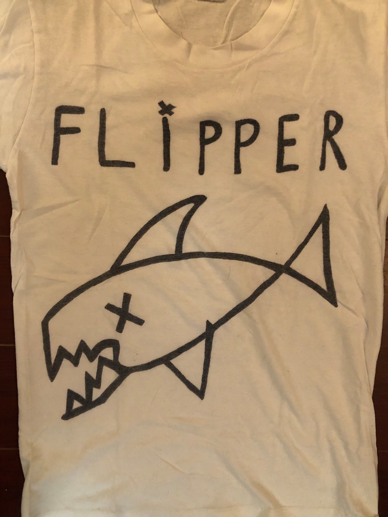 90s Flipper Fish Logo Vintage Tee Shirt - Etsy
