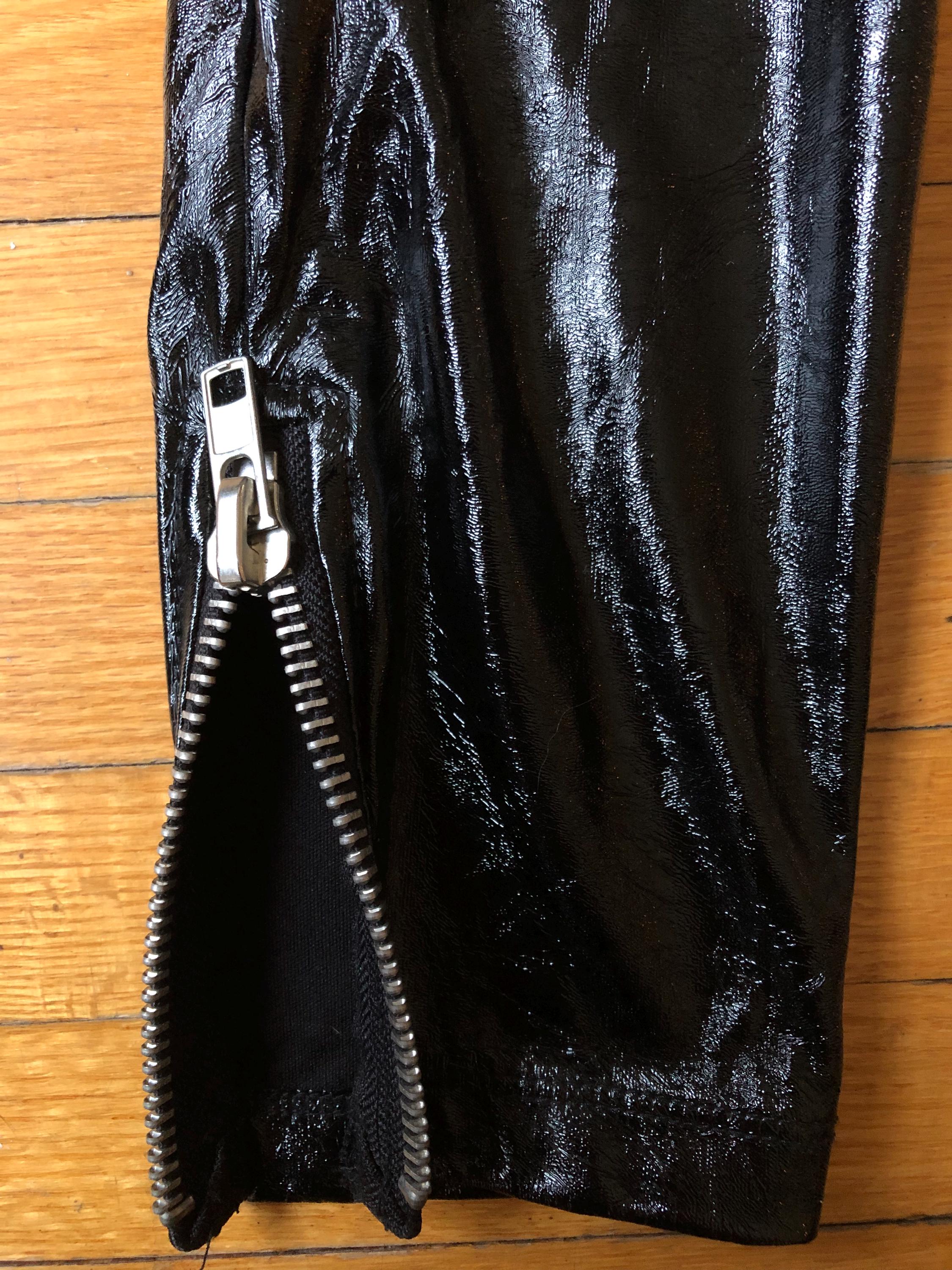 2000s Lip Service PVC Shiny Black Vintage Zipper Pants - Etsy