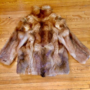 80s / 90s Red Fox Fur Vintage Coat - Etsy