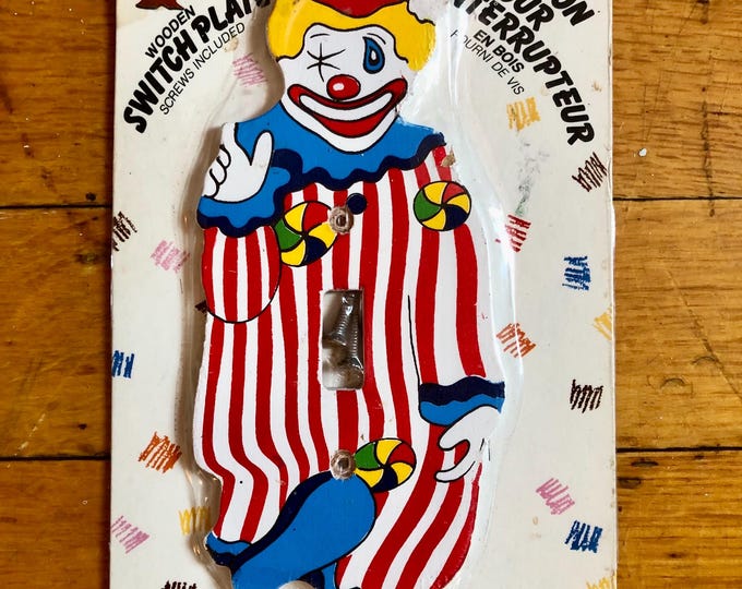 1987 Clown Vintage Wooden Light Switch Plate Cover - Etsy