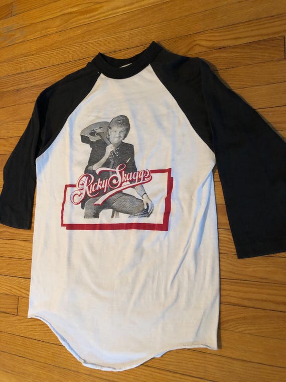 1985 Ricky Skaggs Country Boy tour baseball vintage t… - Gem