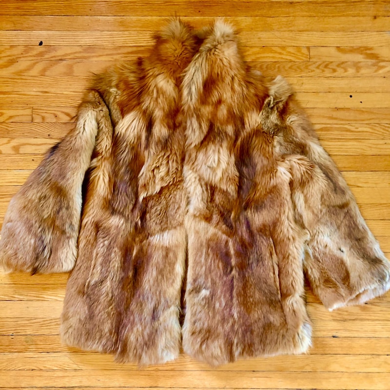 Red Fox Fur Coat - Etsy