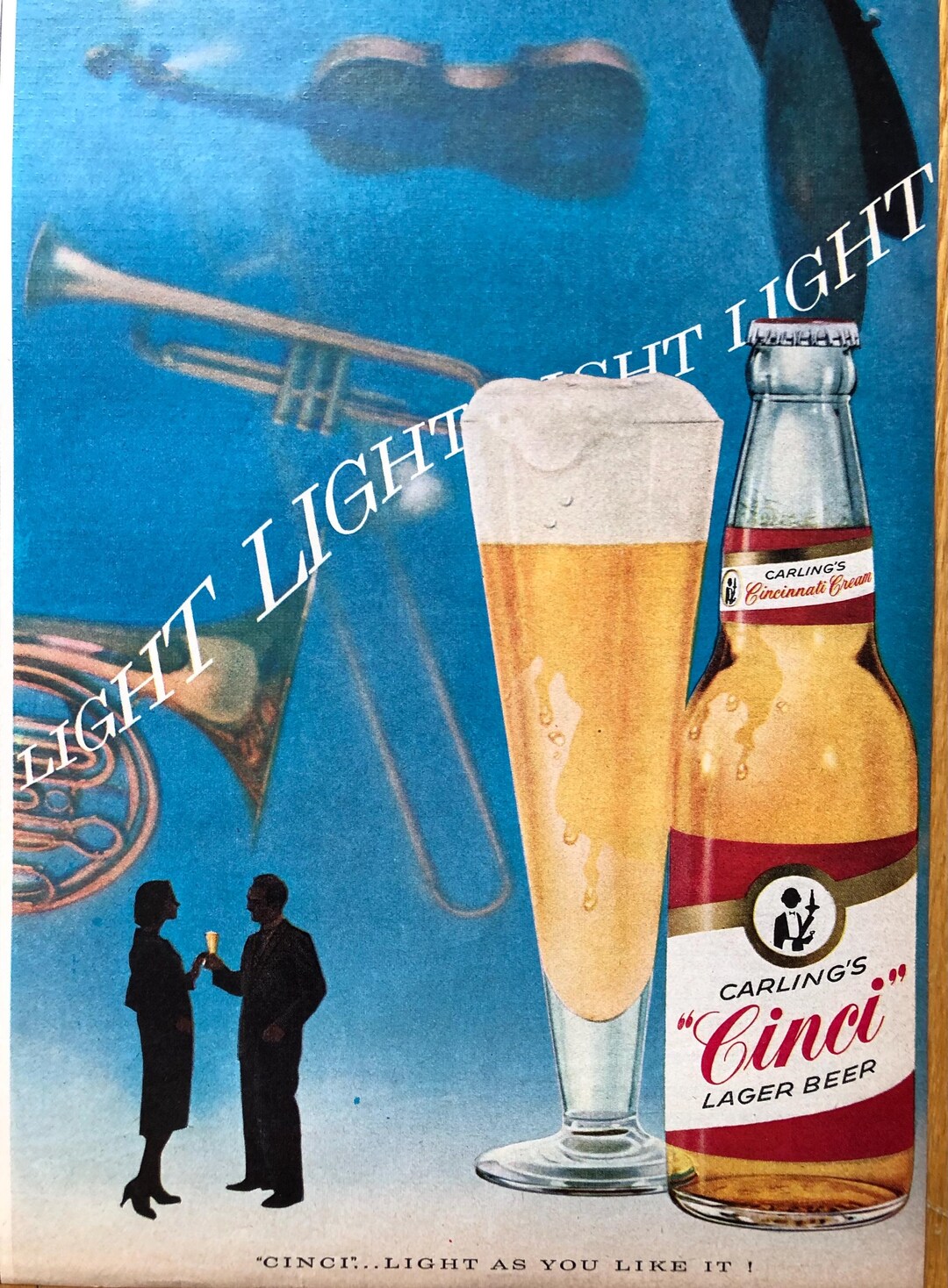 1950s Carling’s “cinci” Lager Beer - Cincinnati Cream - Light as You ...