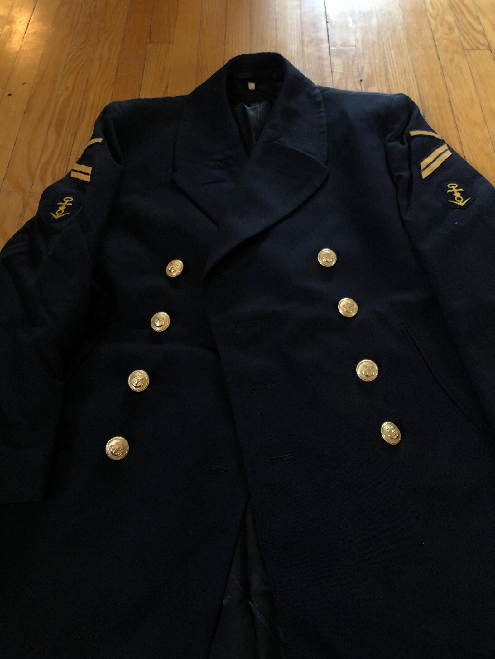 70s US Navy Military Wool Blazer Vintage Coat Jacket - Etsy