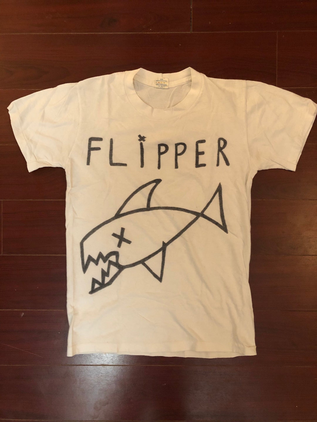 90s Flipper Fish Logo Vintage Tee Shirt - Etsy