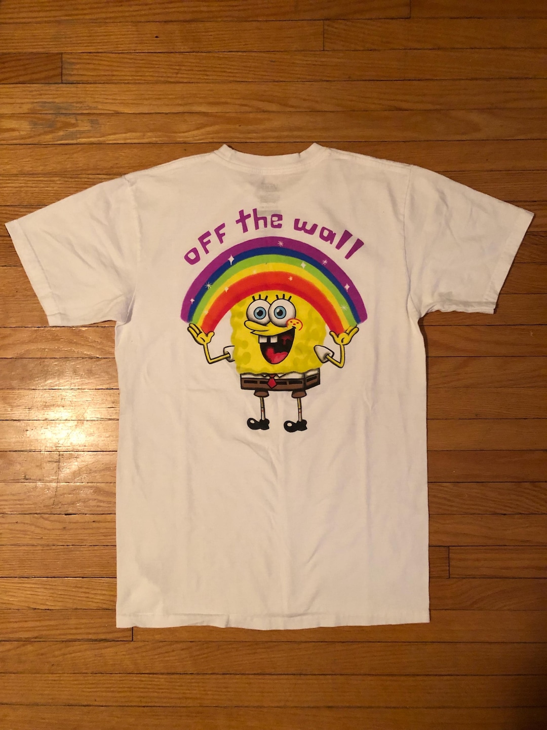 2000s / 2010s Vans off the Wall Spongebob Vintage Tee Shirt With Back ...