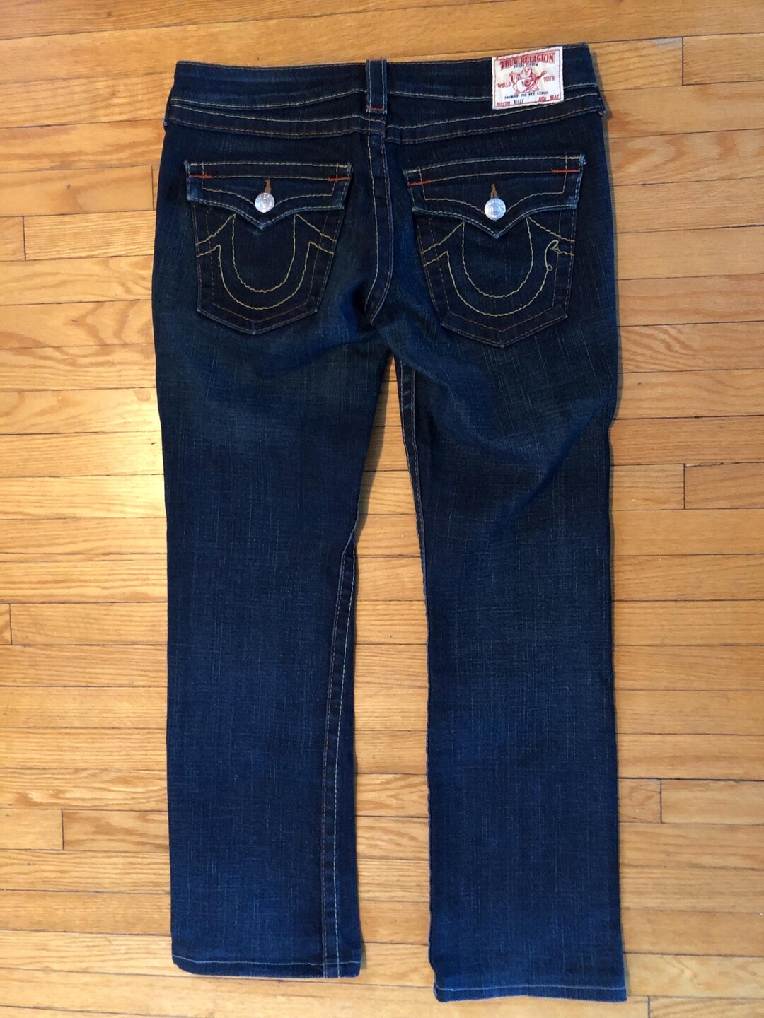 2000s True Religion - Billy - Made in USA Dark Wash Straight Leg Jeans ...