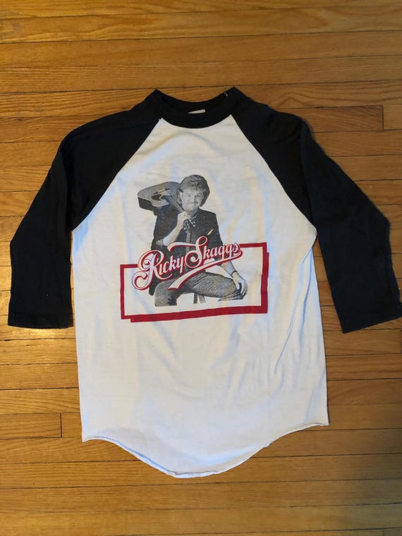 1985 Ricky Skaggs Country Boy tour baseball vintage t… - Gem