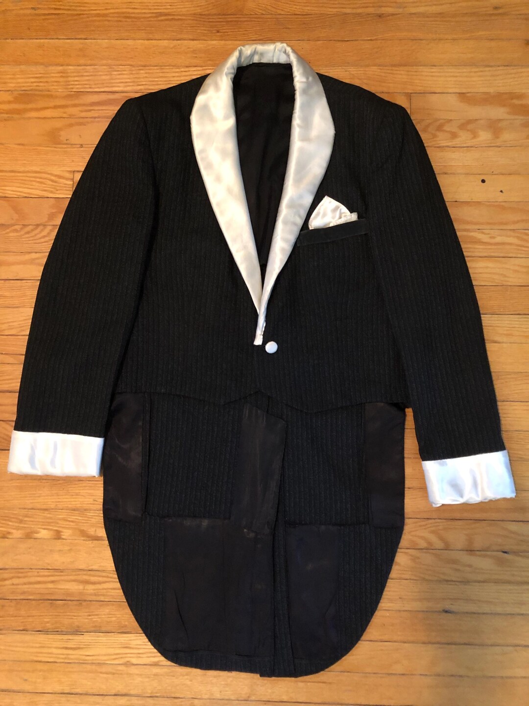 80s Times Square Men’s Vintage Tuxedo Jacket With Long Tails Formal ...