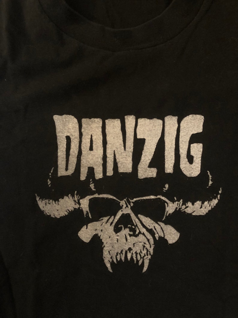 Mid 90s Danzig Skull Logo Vintage Tee Shirt - Etsy