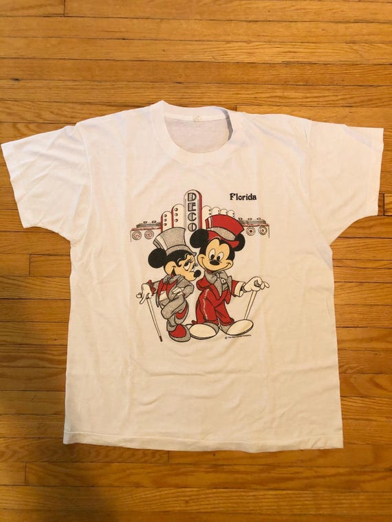 80s Mickey and Minnie Mouse - Florida - Art Deco - vi… - Gem