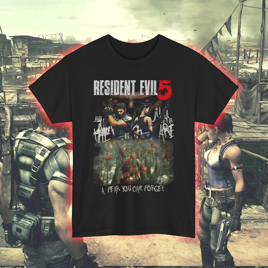 Resident Evil 5 Tee: Retro Gaming Apparel for Horror Fans - Etsy