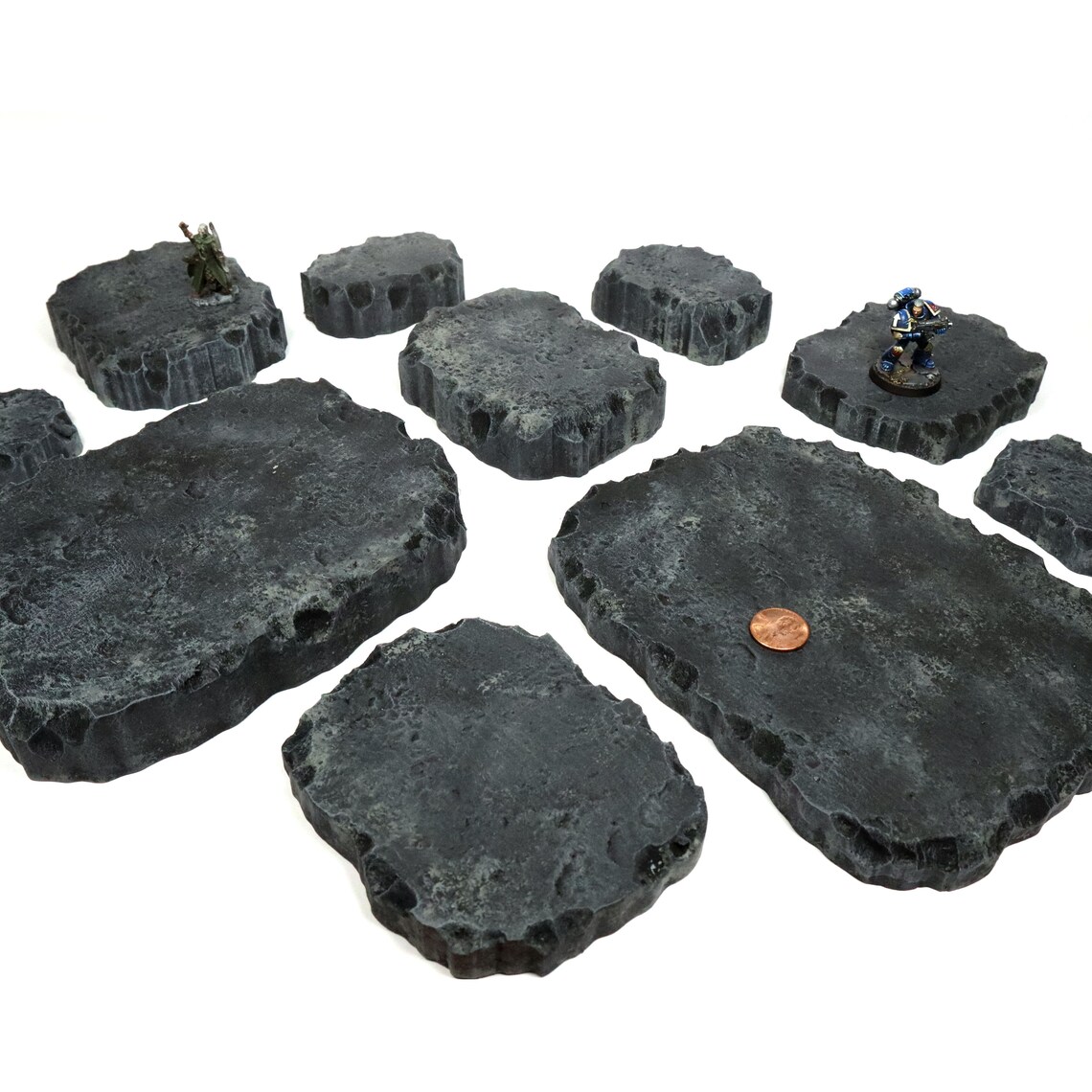 Handmade Basalt Black Stacking Hills premium Modular Terrain - Etsy